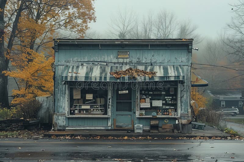 The Store Front Has a Large Sign Displaying the Letters a a Stock Image ...