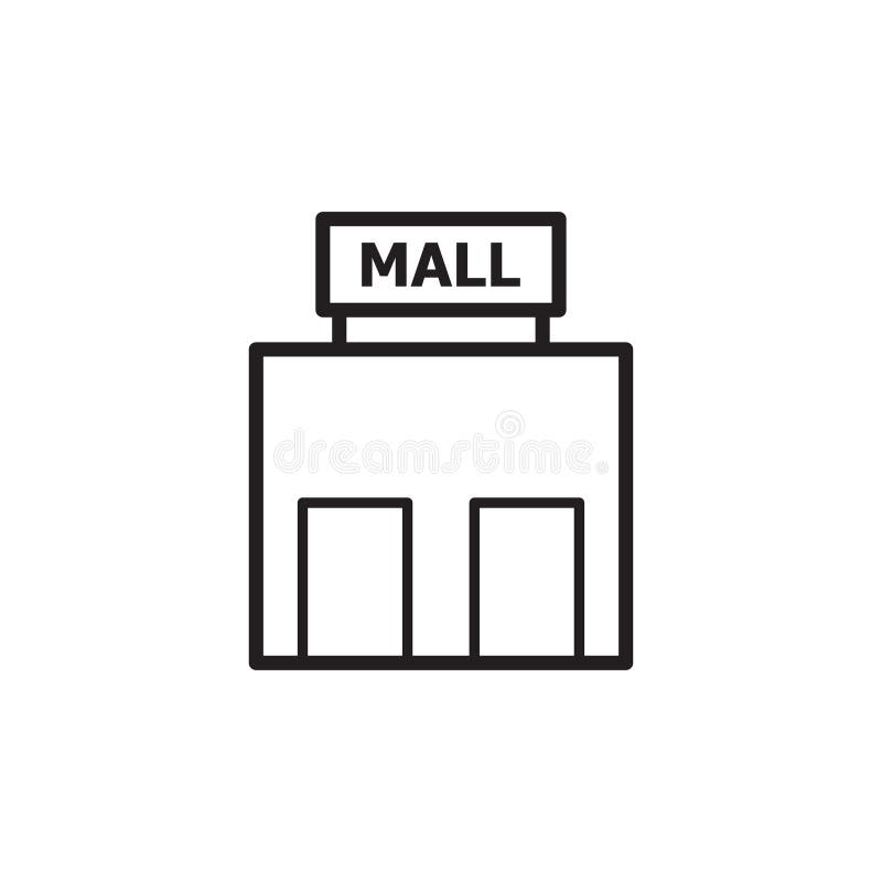 Store Front Icon Flat Vector Template Design Trendy Stock Vector ...
