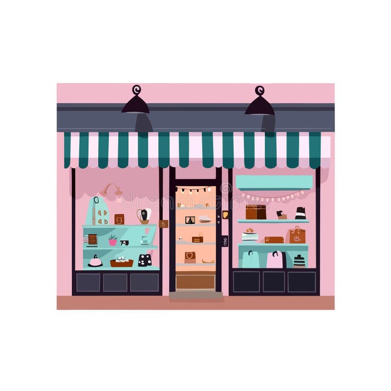 Store Front Vector Illustration Isolated Illustration Stock Vector ...