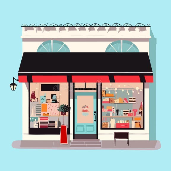 Store Front Vector Illustration Isolated Illustration Stock Vector ...