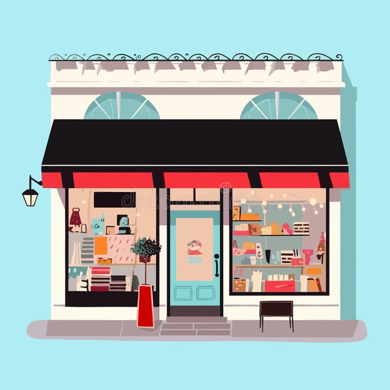 Store Front Vector Illustration Isolated Illustration Stock Vector ...