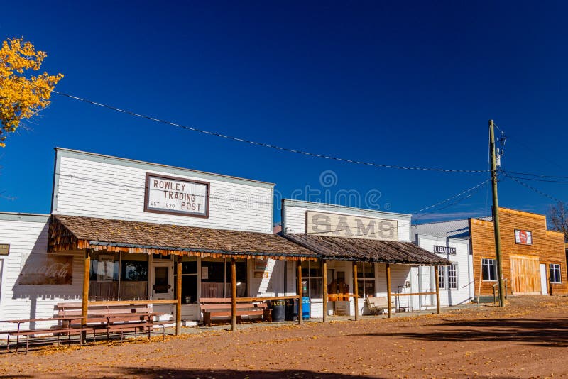 Store Fronts, Rowley Ghost Town. Rowley, Alberta, Canada Editorial ...