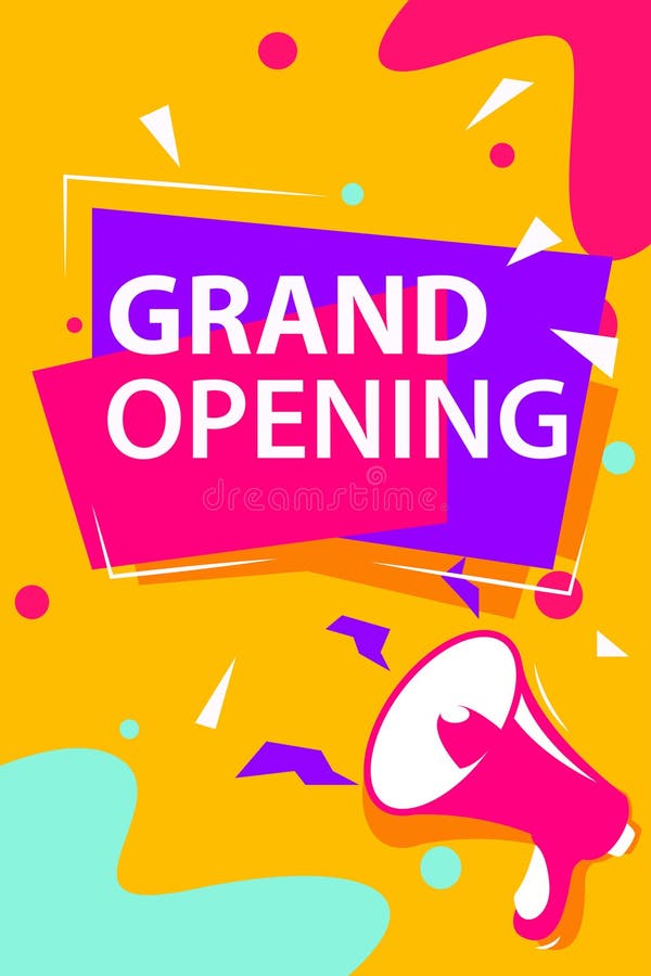 Store Grand Opening Banner Template Vector Illustration Stock Vector ... Store Grand Opening Banner Template Vector Illustration Stock Vector ...