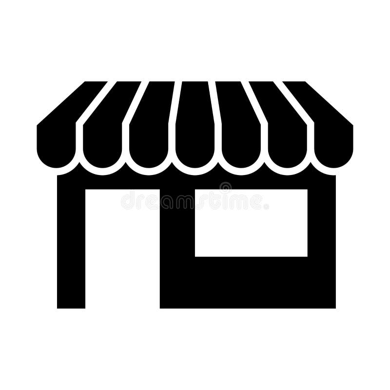 Store Icon Flat. Simple Filled Store Vector Icon. Shop Building Icon ...