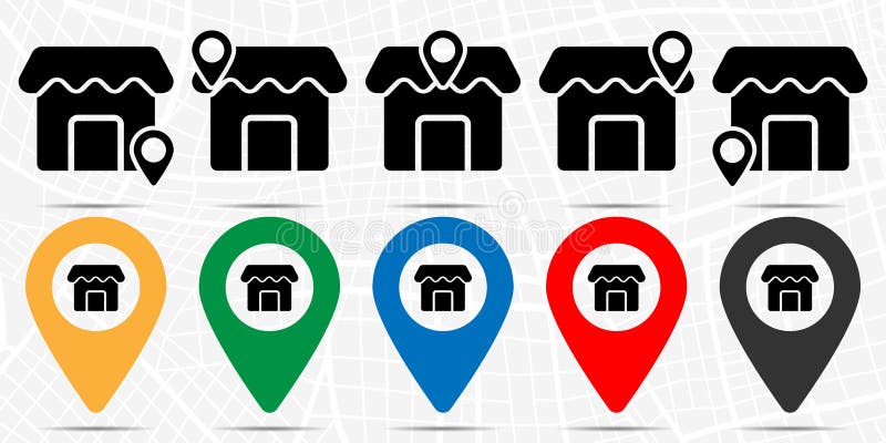 Little Store Map Stock Illustrations – 21 Little Store Map Stock ...