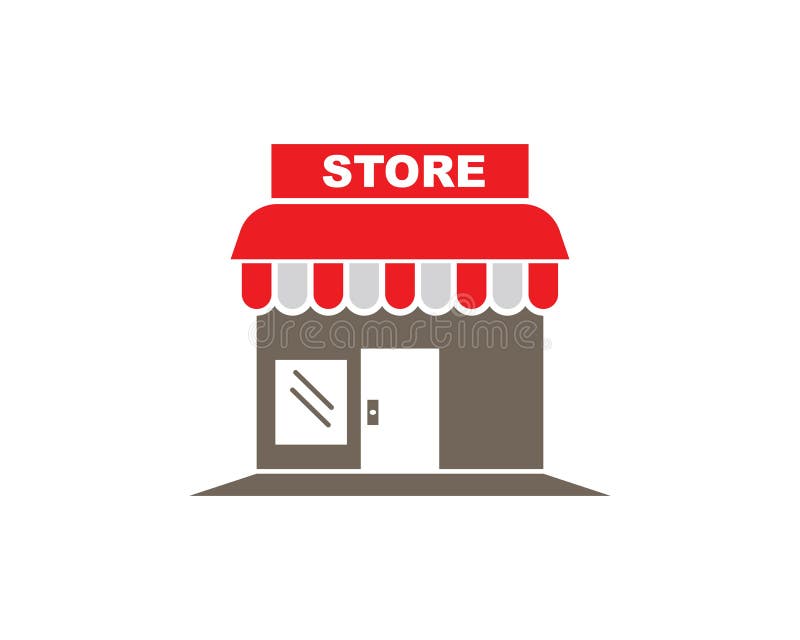 Store Icon Logo Vector Illustration Stock Vector - Illustration of sign ...