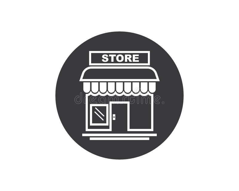 Store Icon Logo Vector Illustration Stock Vector - Illustration of ...