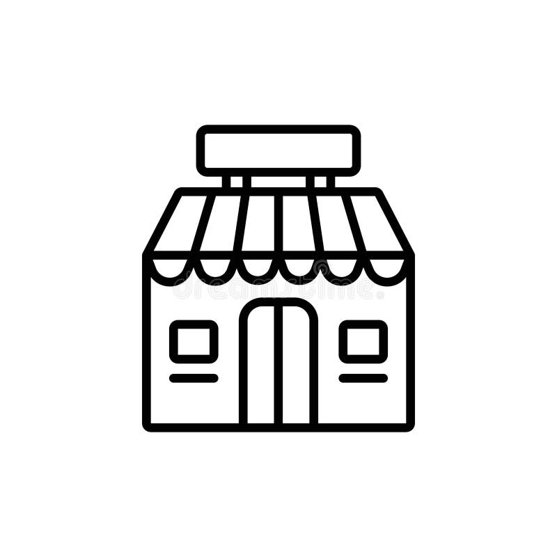 Store Icon Perfect for Retail Businesses Stock Vector - Illustration of ...