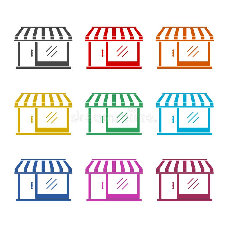 Store Icon Isolated on White Background. Shop Sign Stock Vector ...