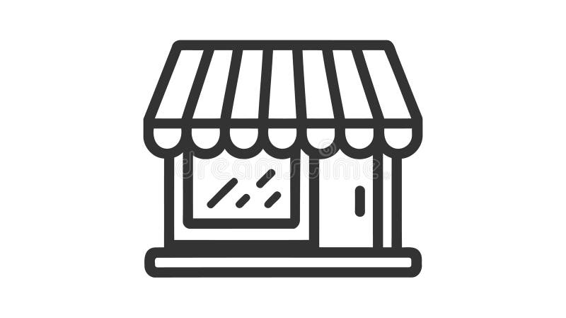 Store Icon Vector. Simple Store Sign in Modern Design Style for Web ...