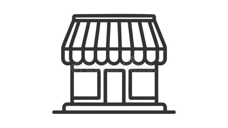 Store Icon Vector. Simple Store Sign in Modern Design Style for Web ...