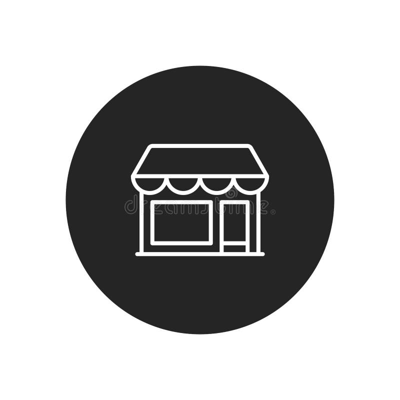 Store Icon Vector. Simple Store Sign in Modern Design Style for Web ...