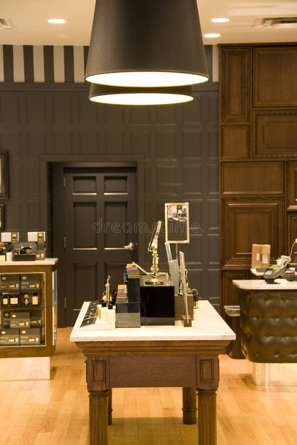 Store interiors lighting stock photo. Image of table - 30934282
