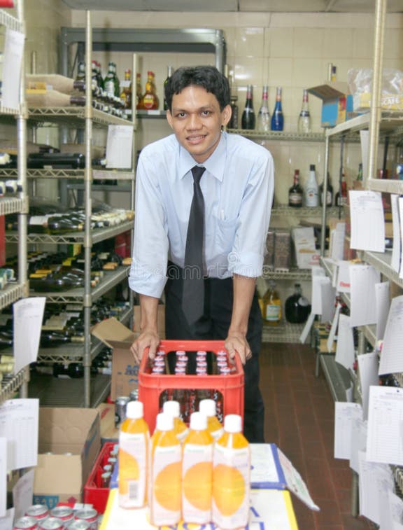 Store keeper at work stock image. Image of department - 7382777