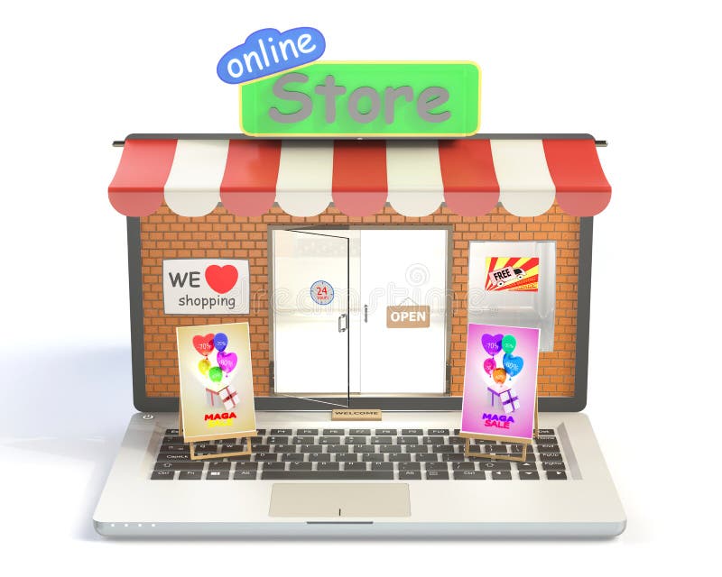 Laptop Display stock vector. Illustration of path, open - 27720902