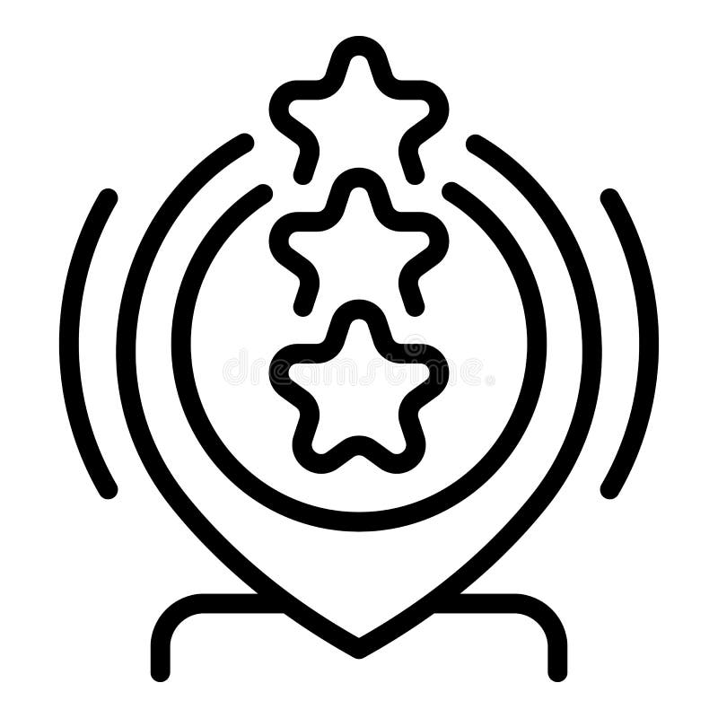 Store Location Icon Outline Vector. Shop Map Stock Vector ...