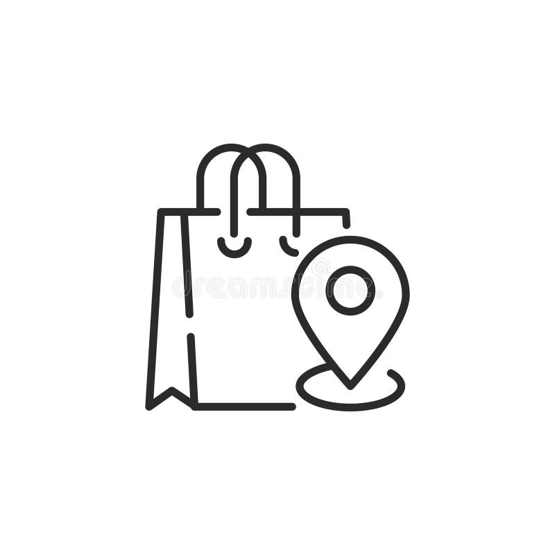 Store Location Icon stock illustration. Illustration of point - 391928735