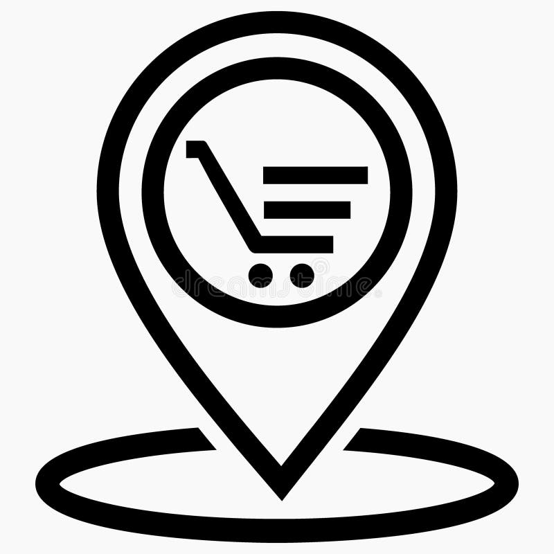 Store location icon stock vector. Illustration of location - 275347607