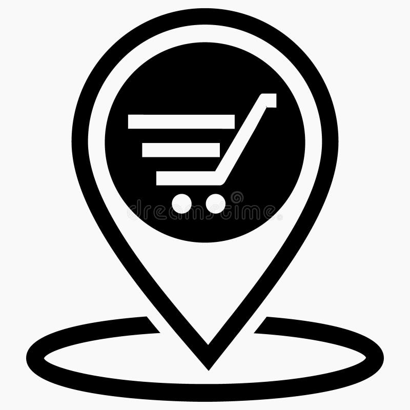 Store location icon stock vector. Illustration of consumer - 275347620