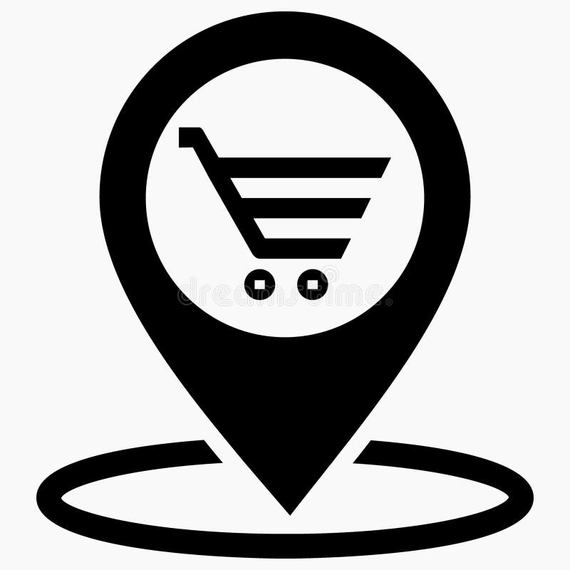 Store location icon stock vector. Illustration of ecommerce - 275347630