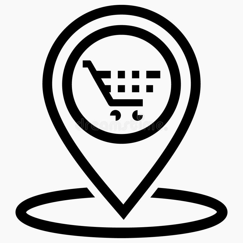 Store location icon stock vector. Illustration of isolated - 275347639