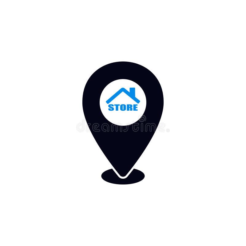 Store Location Pin Icon Vector Stock Vector - Illustration of pointer ...