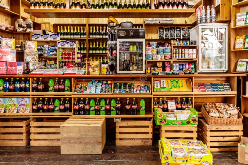 A Store with a Lot of Soda and Other Drinks Stock Image - Image of ...