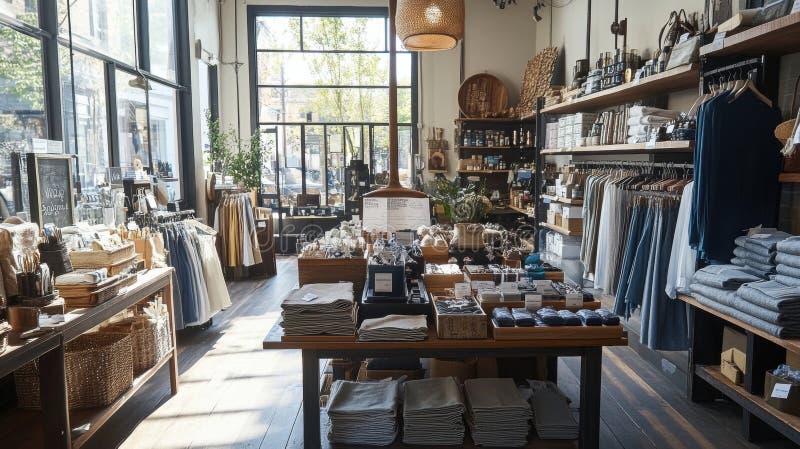 A Store with Lots of Items on Display Stock Illustration - Illustration ...