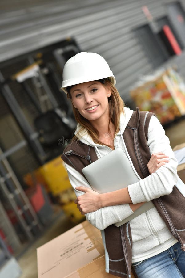Store Manager Controlling Stock in Warehouse Stock Photo - Image of ...
