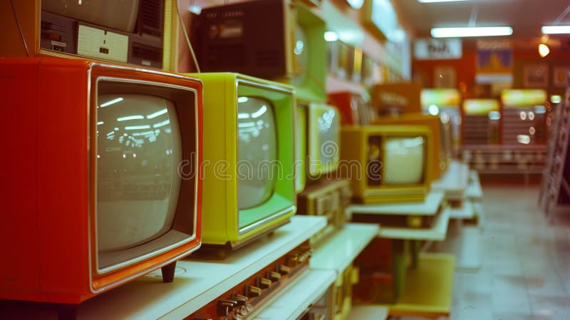 Many Different Colored Televisions Stock Photos - Free & Royalty-Free ...