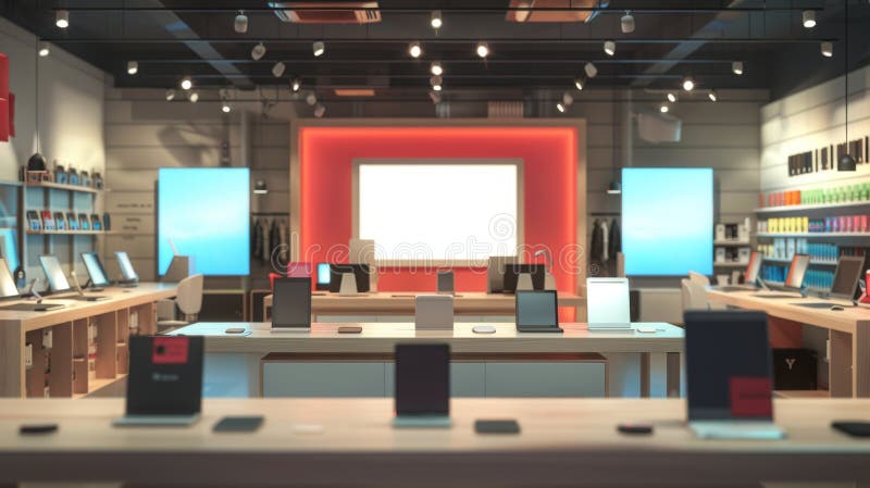 Store Product Comparison Screen Mockup, Electronics Insight, AI Created ...