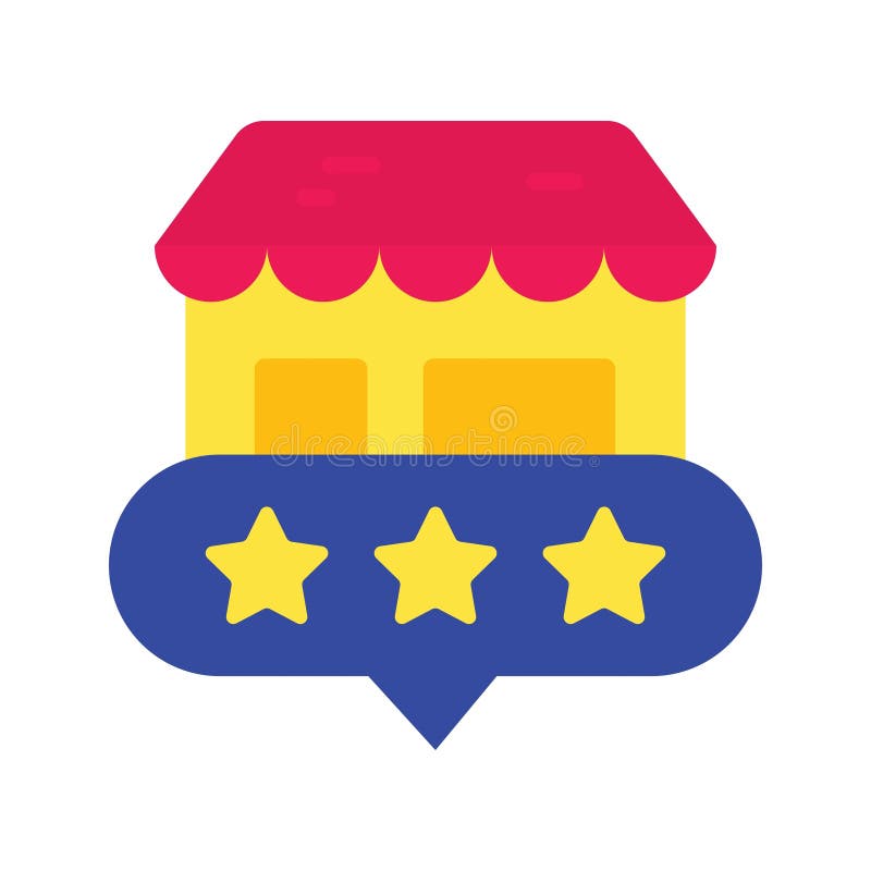 Store Review Icon Image. stock vector. Illustration of isolated - 284250975