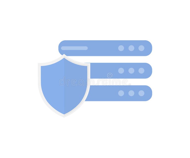 Store Safe Server Concept. Server Protection. Big Data Flow Processing ...