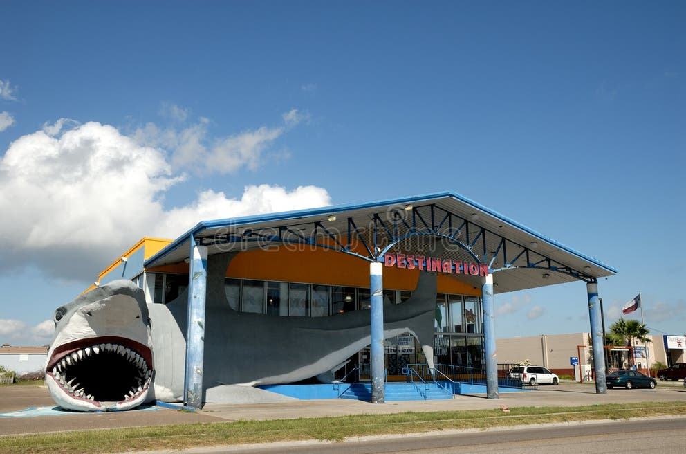 Store with a shark editorial stock photo. Image of texas - 18097983