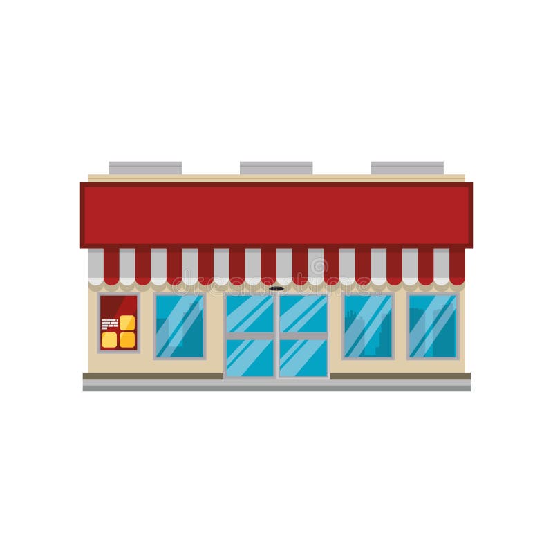 Store shop building stock illustration. Illustration of retail - 89208844