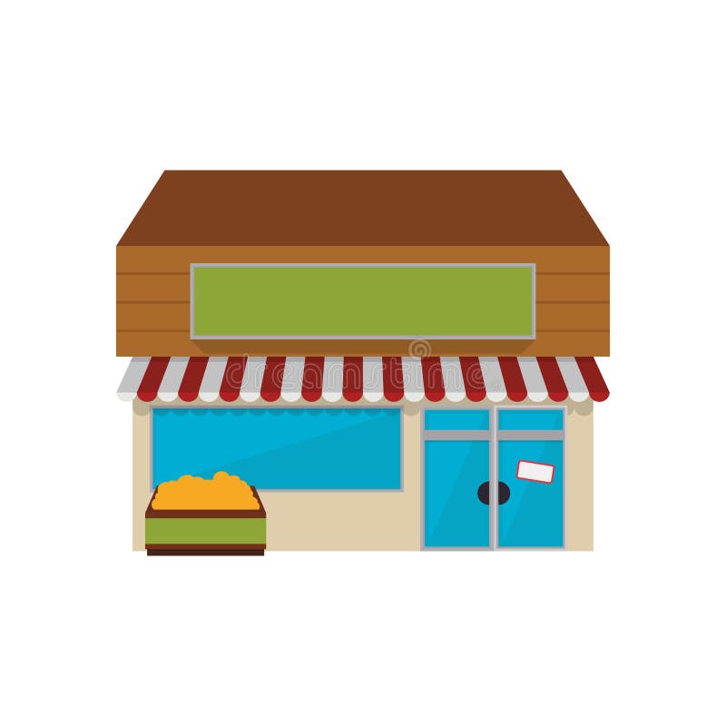 Store shop building stock illustration. Illustration of grocery - 89208855