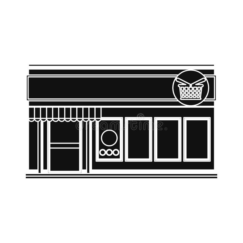 Store shop building stock illustration. Illustration of icon - 89338192