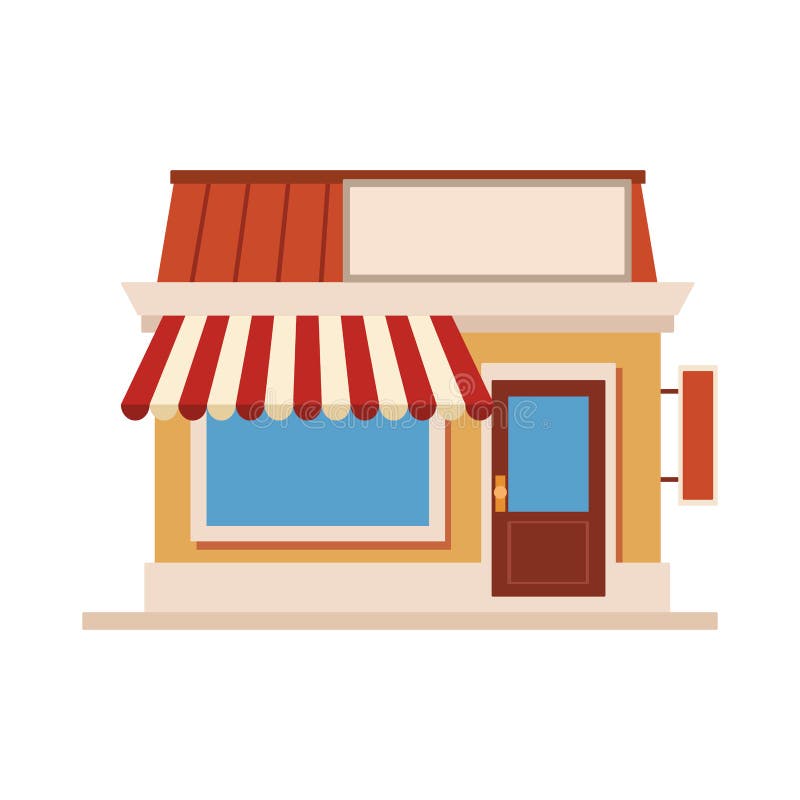 Store shop building stock vector. Illustration of design - 143449799
