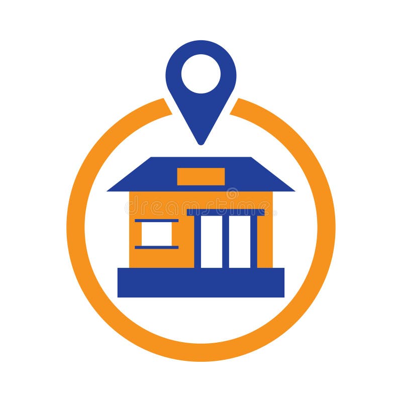 Store or Shop Location Icon Stock Vector - Illustration of business ...