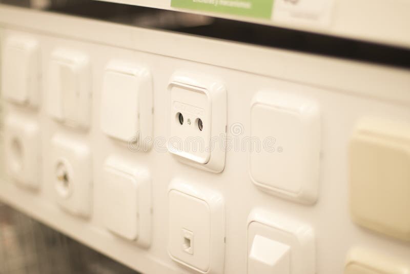 Store Socket Switch Display Stock Photo - Image of hardware, home ...