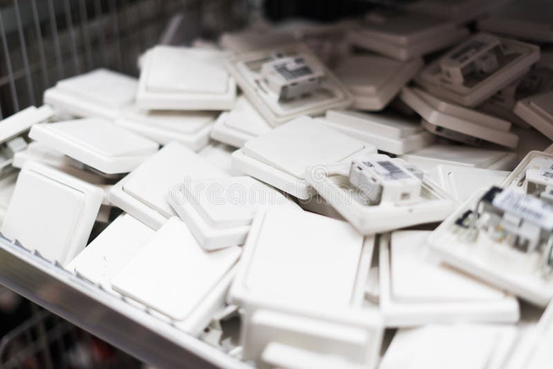 Store Socket and Switch Display of Products on Sale on Wall ...