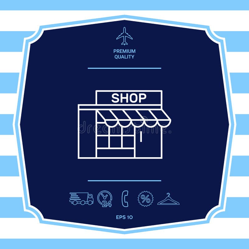 Store Icon Symbol. Graphic Elements for Your Design Stock Vector ...