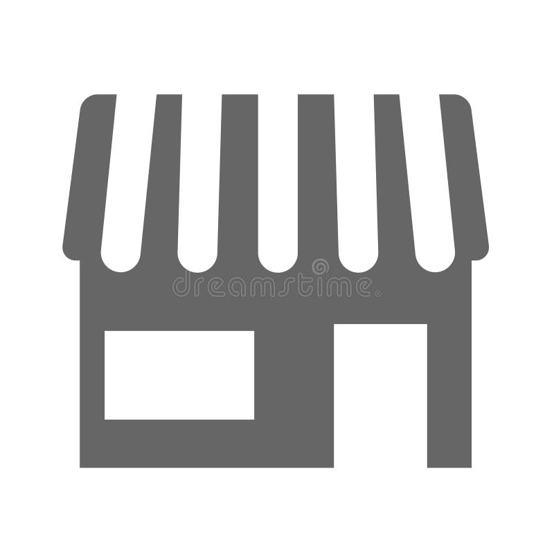 Store Symbol Vector Icon. Simple Filled Store Vector Icon on Background ...