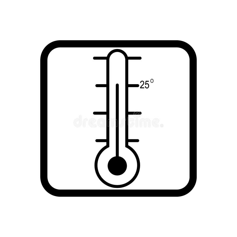 Store at a Temperature of 20 Degrees. Stock Vector - Illustration of ...
