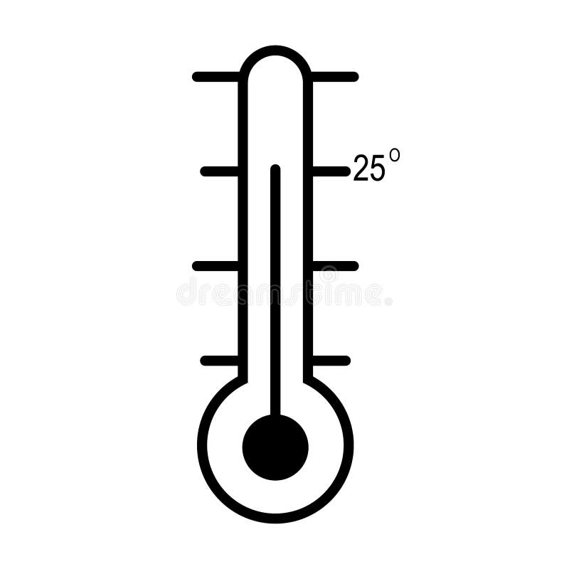 Store at a Temperature of 20 Degrees. Vector Illustration of ...