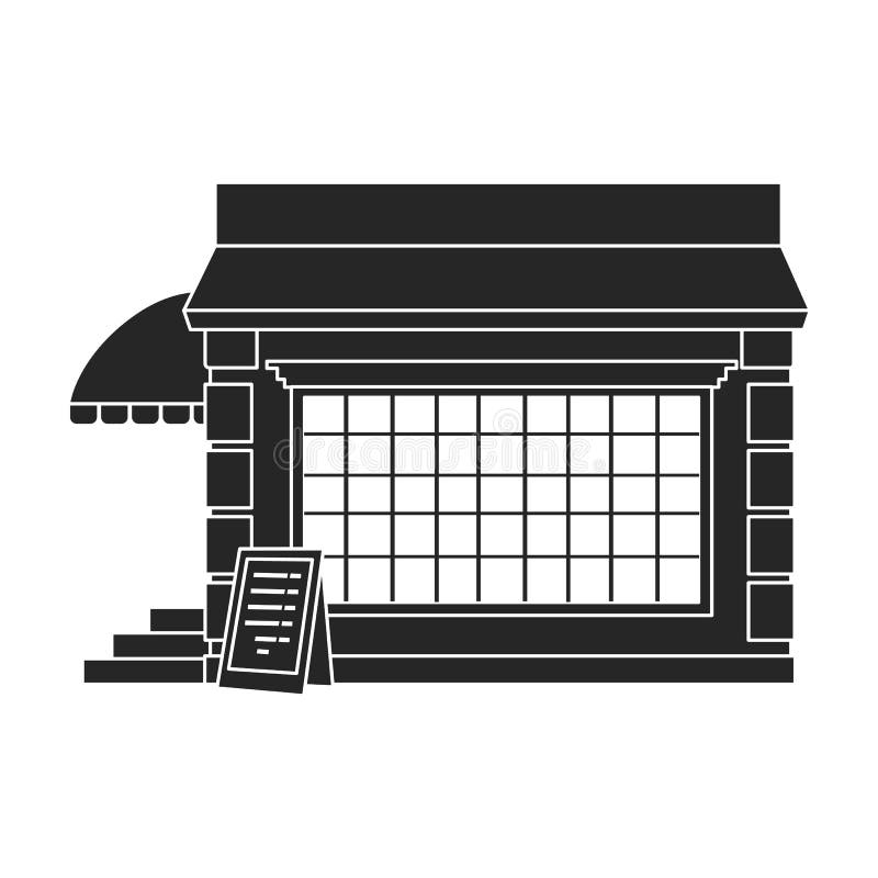 Store Vector Icon.Black Vector Icon Isolated on White Background Store ...