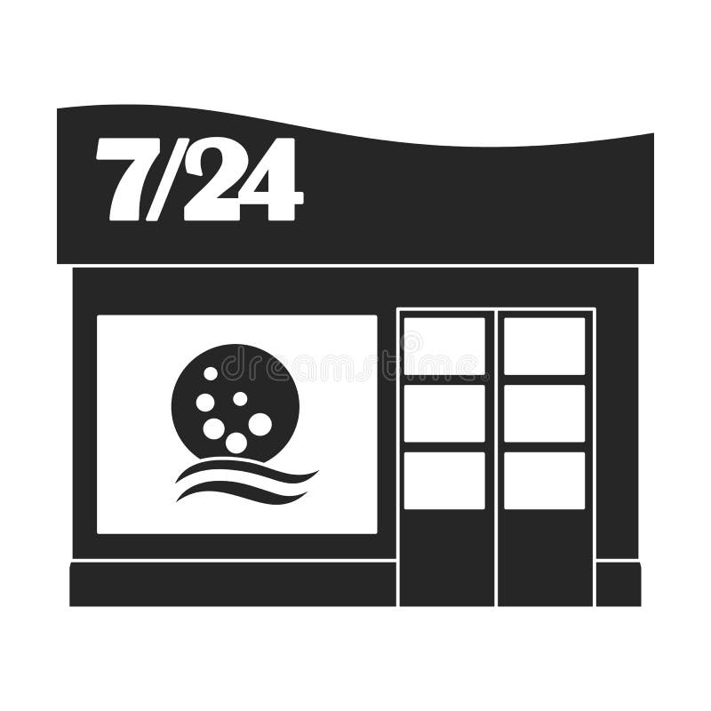 Store Vector Icon.Black Vector Icon Isolated on White Background Store ...