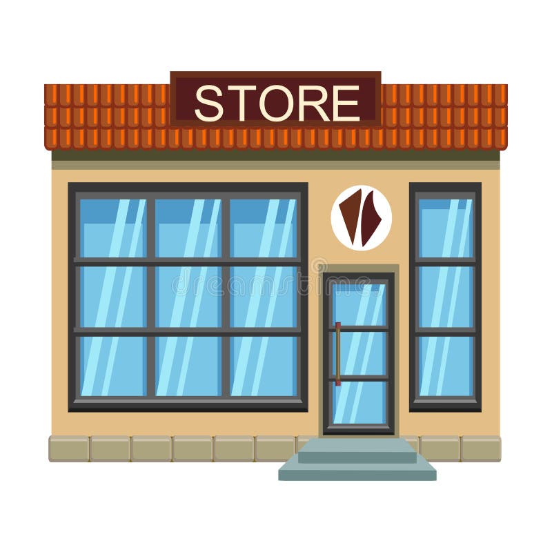 Store Vector Icon.Cartoon Vector Icon Isolated on White Background ...