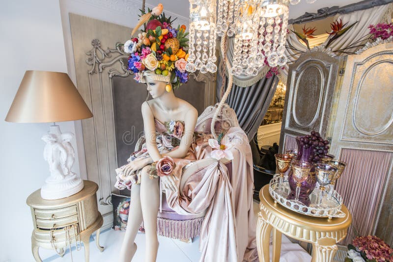 Store Window at Night stock photo. Image of imagery, cardigan - 49686354