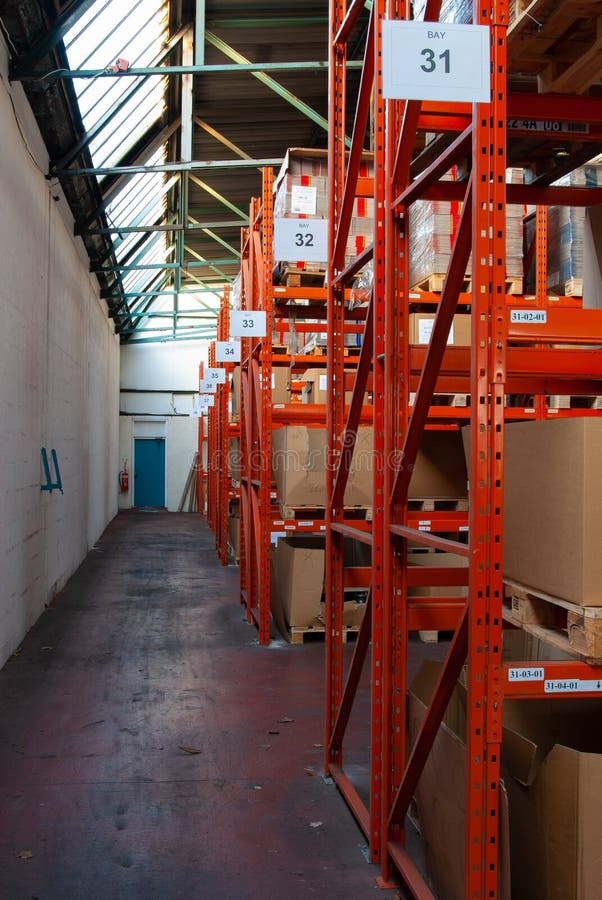 Stored in bay 31 stock photo. Image of building, warehouse - 240749068
